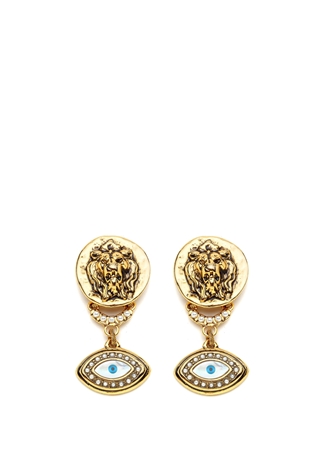 Mon Reve Kadın Smashy Altın Rengi Kaplama Pirinç Küpe EU